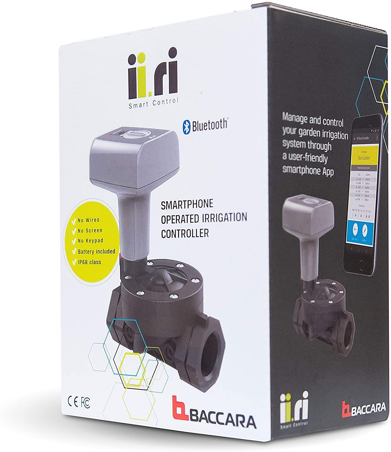 Baccara Battery Operated Smart Bluetooth LE Irrigation Controller + 2W ...
