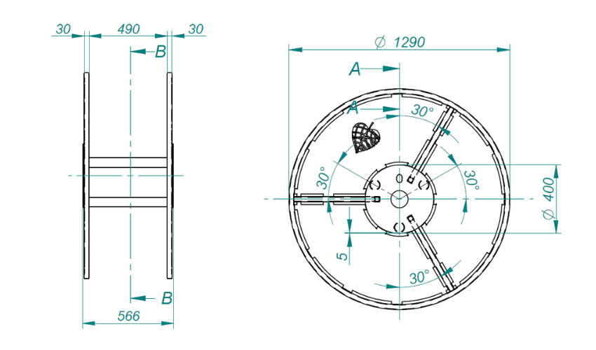 Casella Hydraulic Lay Flat Hose Reel