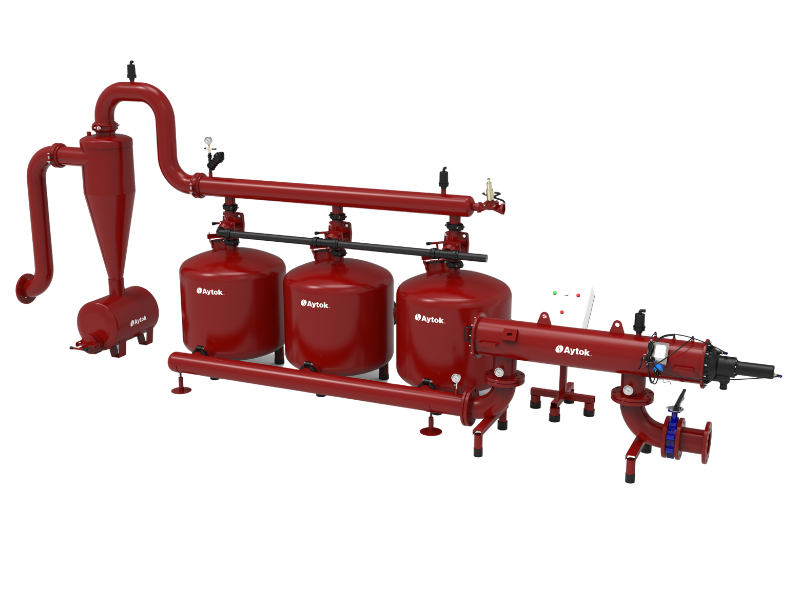 Aytok Automatic Sand Media Filter Systems With Self Clean Screen ...