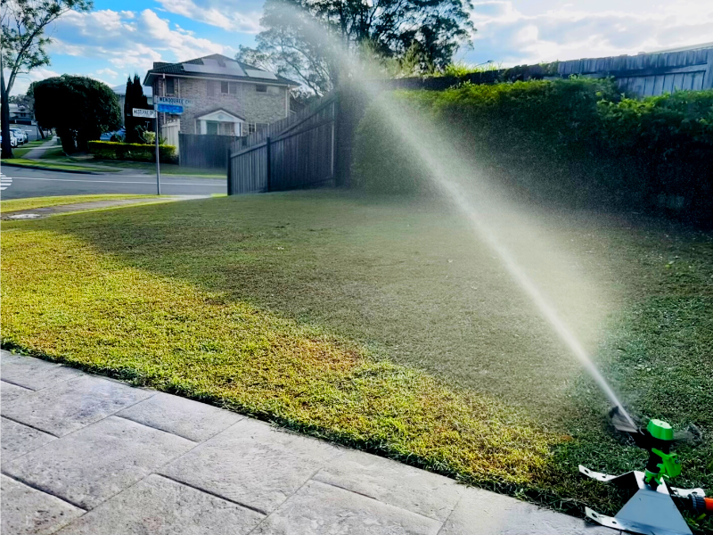 Portable DuCaR Atom 14 Part Circle Sprinkler with 3/4" Skid Base