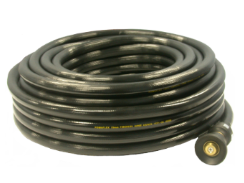 Fire fighting hose black